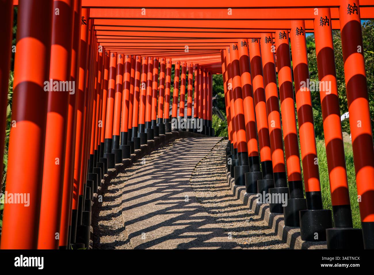 Takayama Inari Shrine in Ushigatacho, Tsugaru, Aomori, Japan. High ...