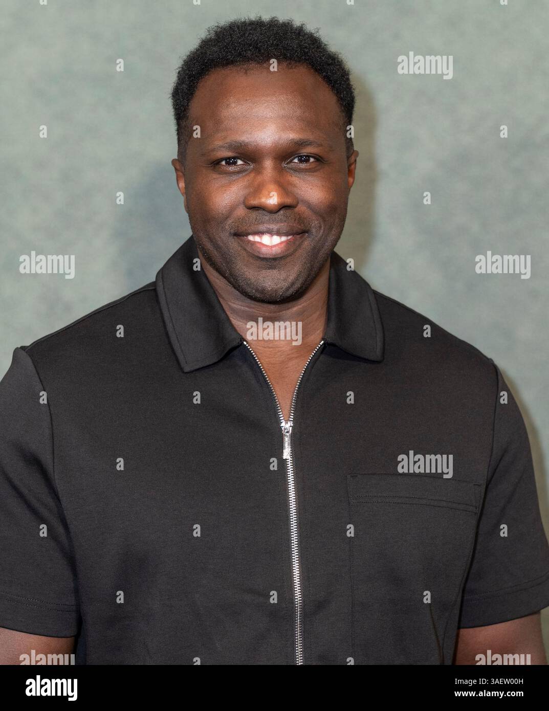 New York, USA. 06th Apr, 2025. Joshua Henry attends opening night of ...