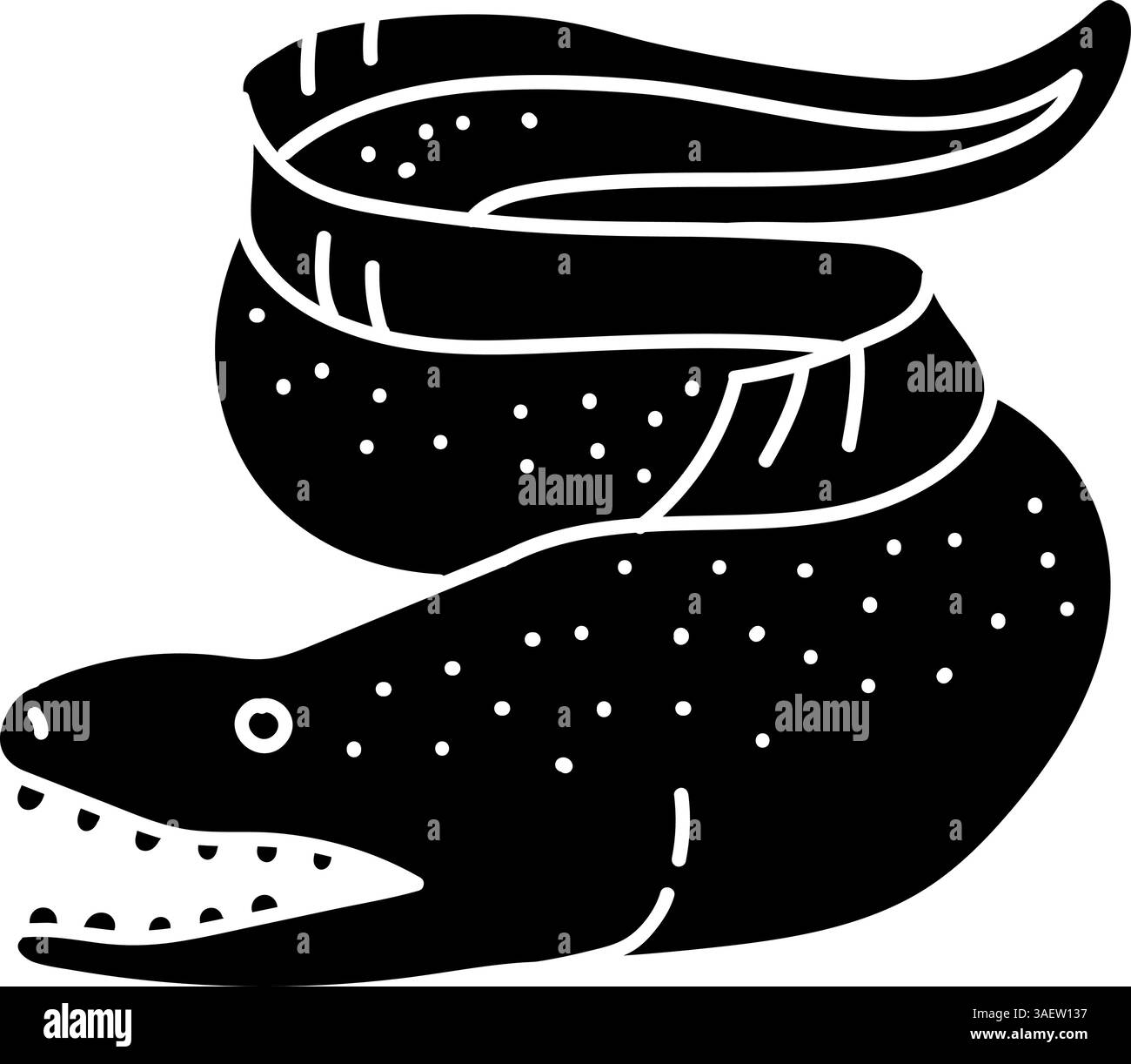 Moray eel black hand drawn icon Stock Vector Image & Art - Alamy