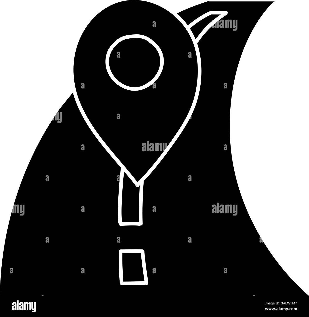 Navigation signs icon on Black and White Stock Photos & Images - Alamy