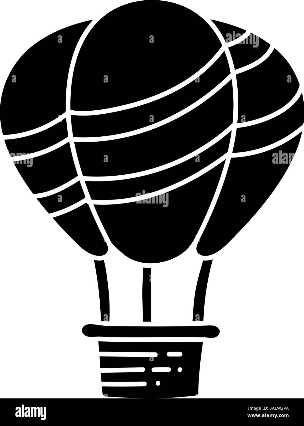 Hot air ballooning journey Black and White Stock Photos & Images - Alamy