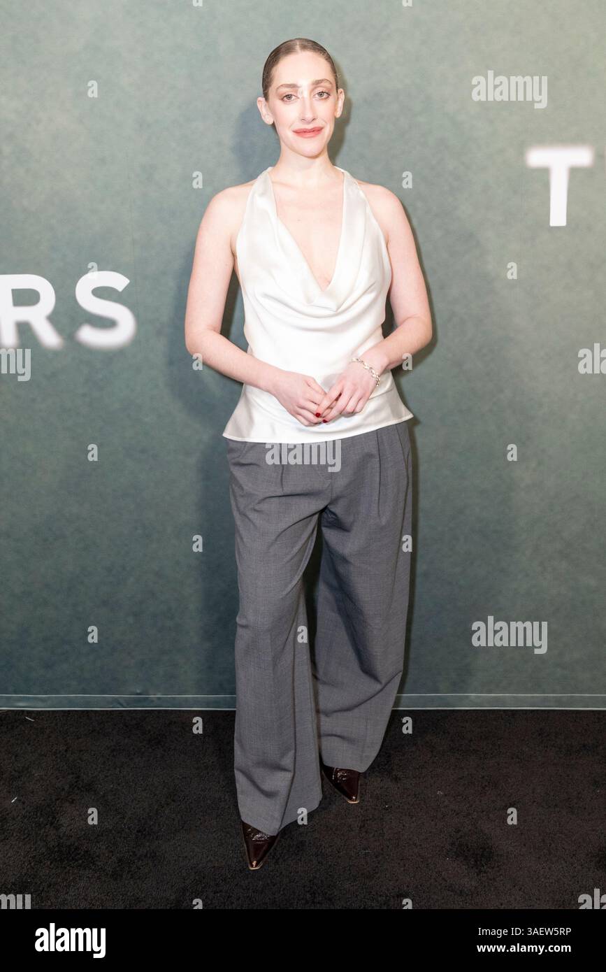 New York, USA. 06th Apr, 2025. Micaela Diamond attends opening night of ...