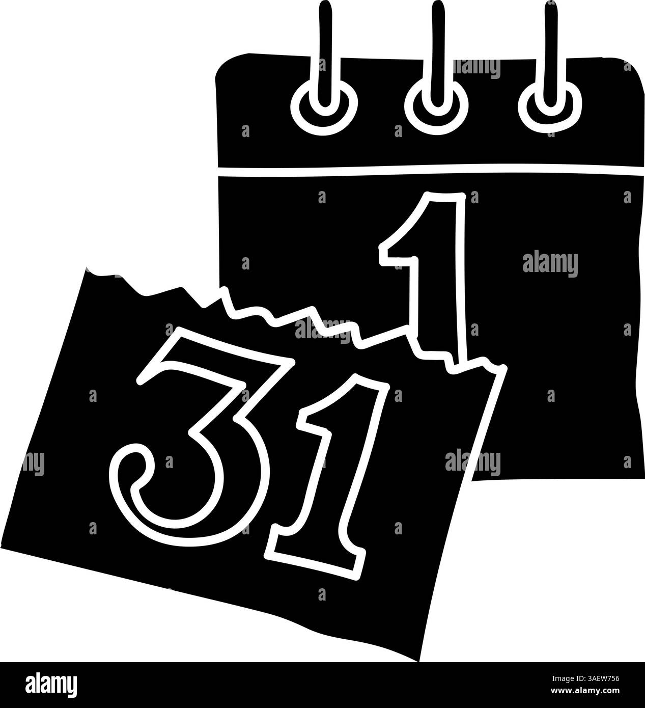 Calendar black 31 december hi-res stock photography and images - Alamy