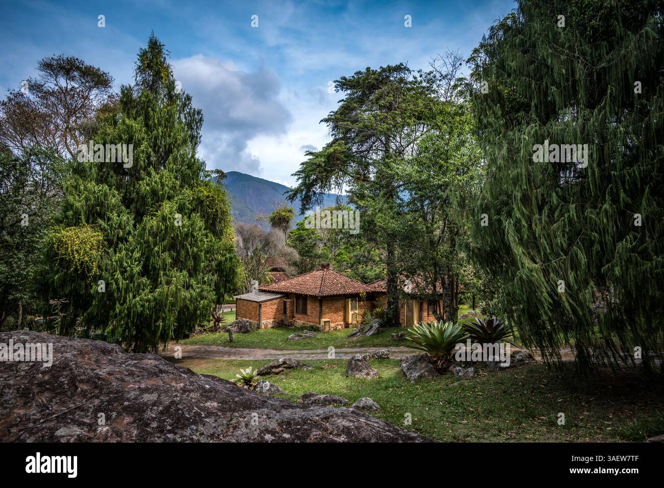 Quiet Garden Landscape with Rural Home in Araras, Petropolis - Brazil ...