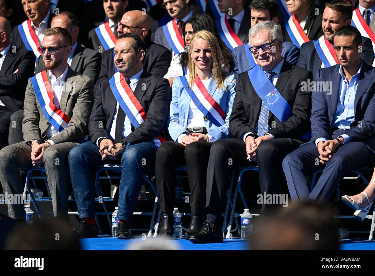 Paris, France. 06th Apr, 2025. Kevin Pfeffer Sebastien Chenu Edwige ...
