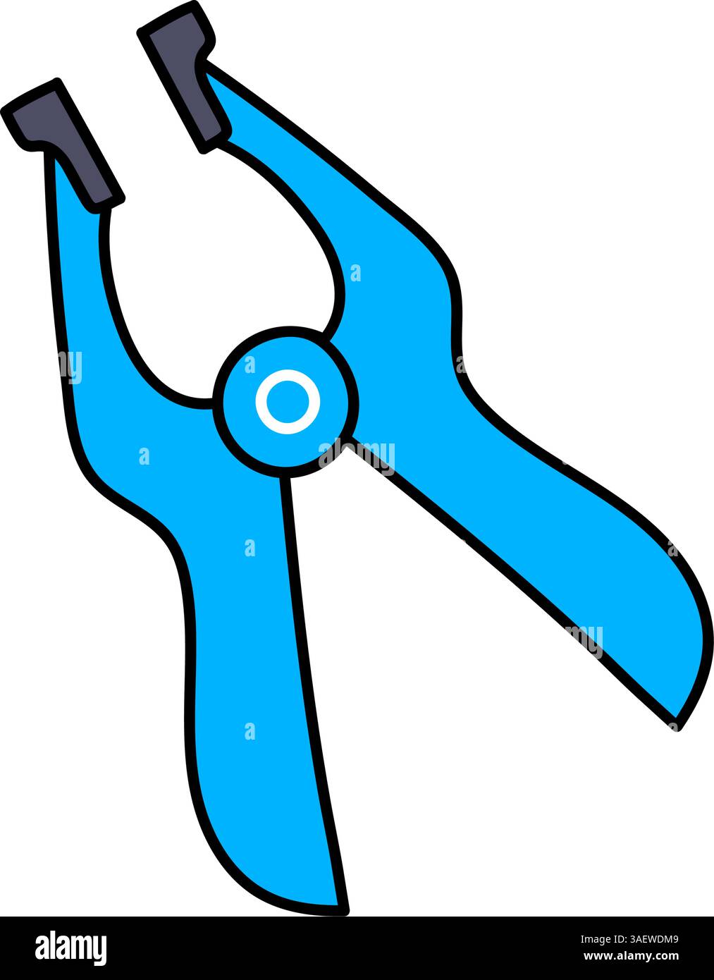 wood clamp hand drawn color vector illustration Stock Vector Image ...