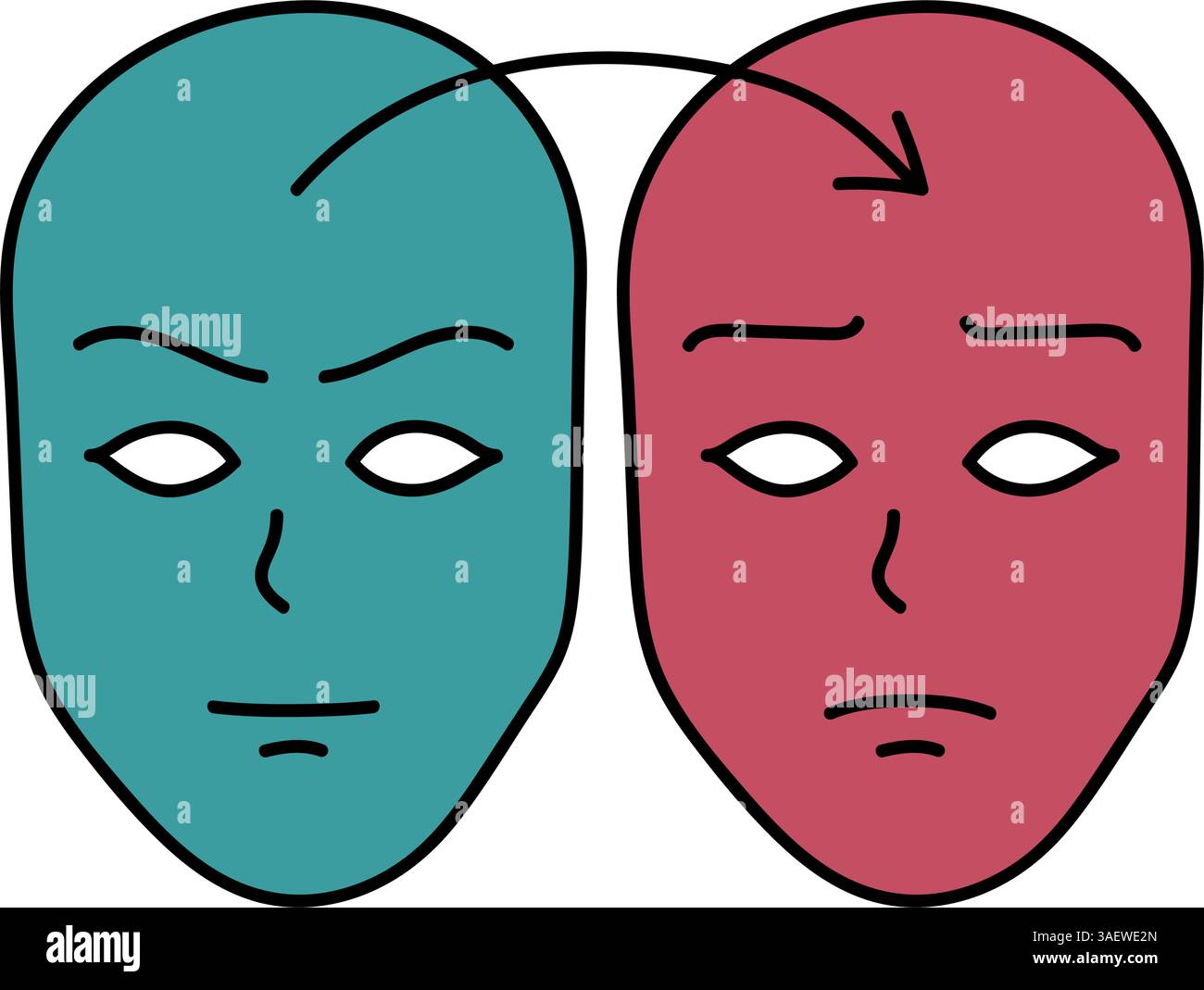 deep fake face swap hand drawn color vector illustration Stock Vector Image & Art - Alamy