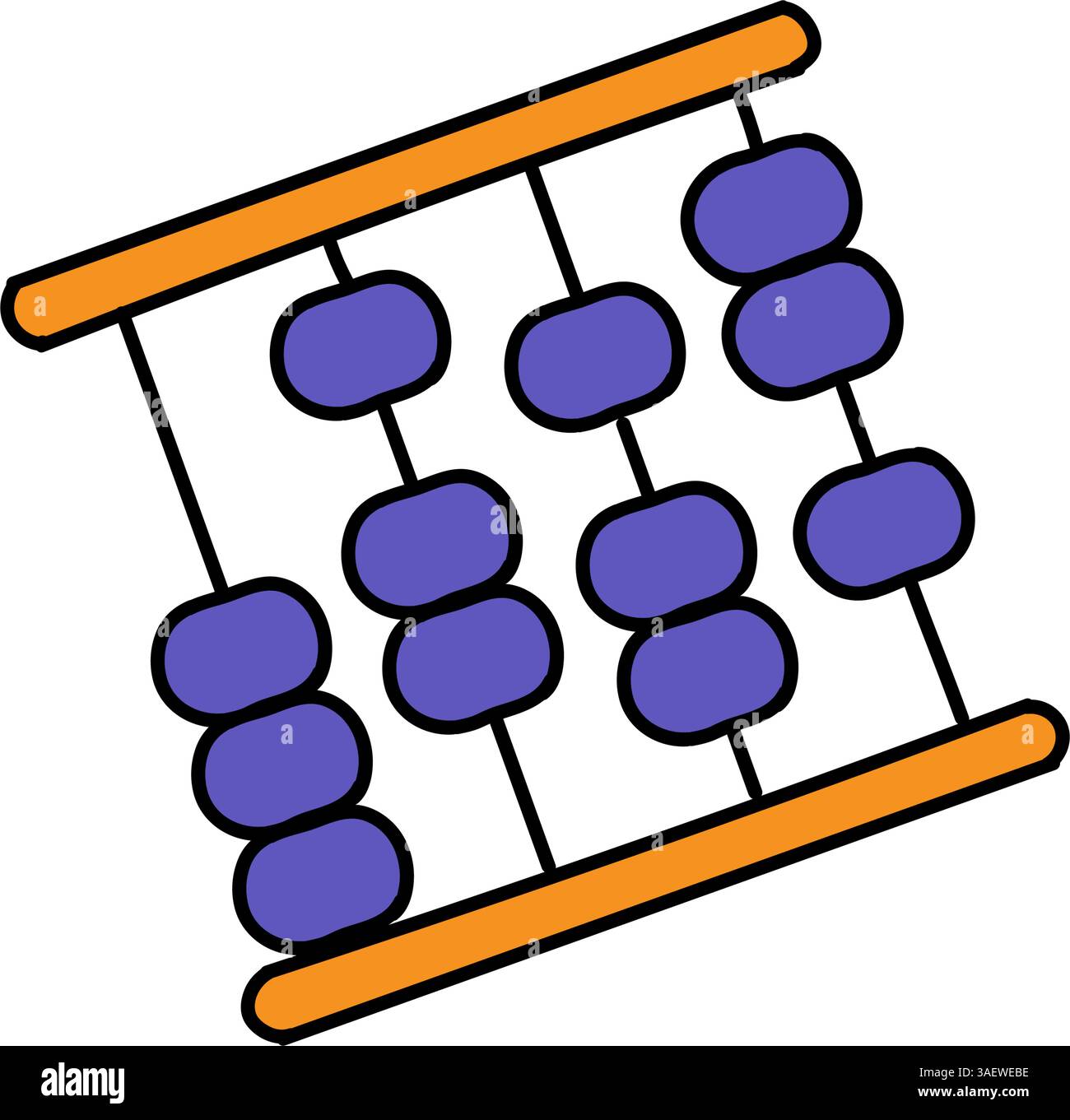 abacus hand drawn color vector illustration Stock Vector Image & Art ...