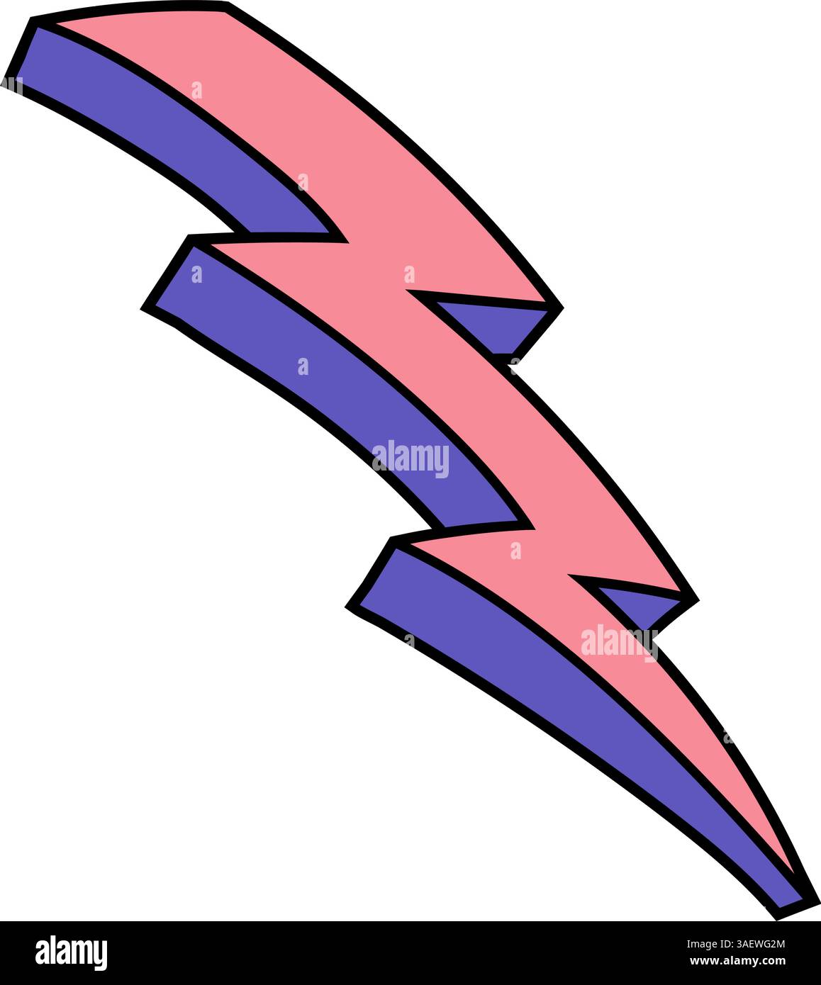 thunder hand drawn color vector illustration Stock Vector Image & Art ...