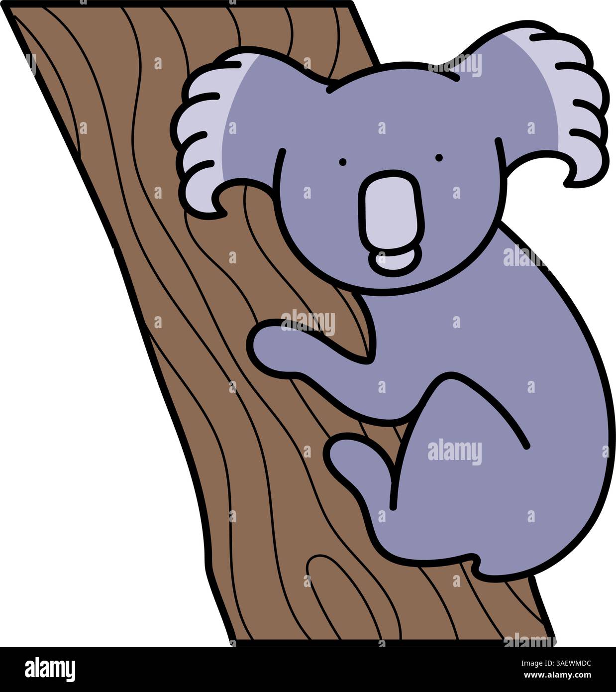 koala hand drawn color vector illustration Stock Vector Image & Art - Alamy
