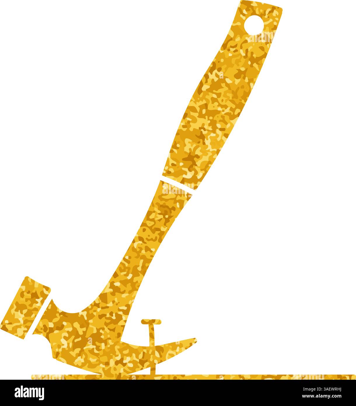 Hammer pulling nail drawing Stock Vector Images - Alamy