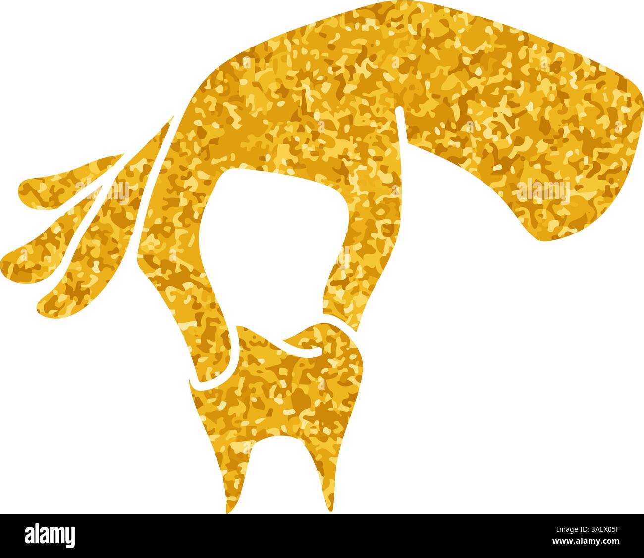 Dentist tooth pliers drawing in gold color style Stock Vector Image ...