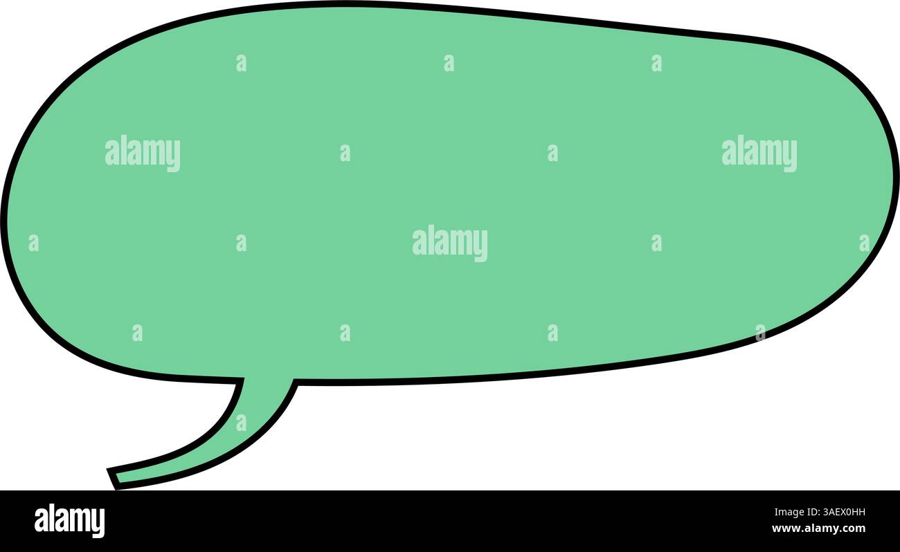 chat bubble hand drawn color vector illustration Stock Vector Image ...