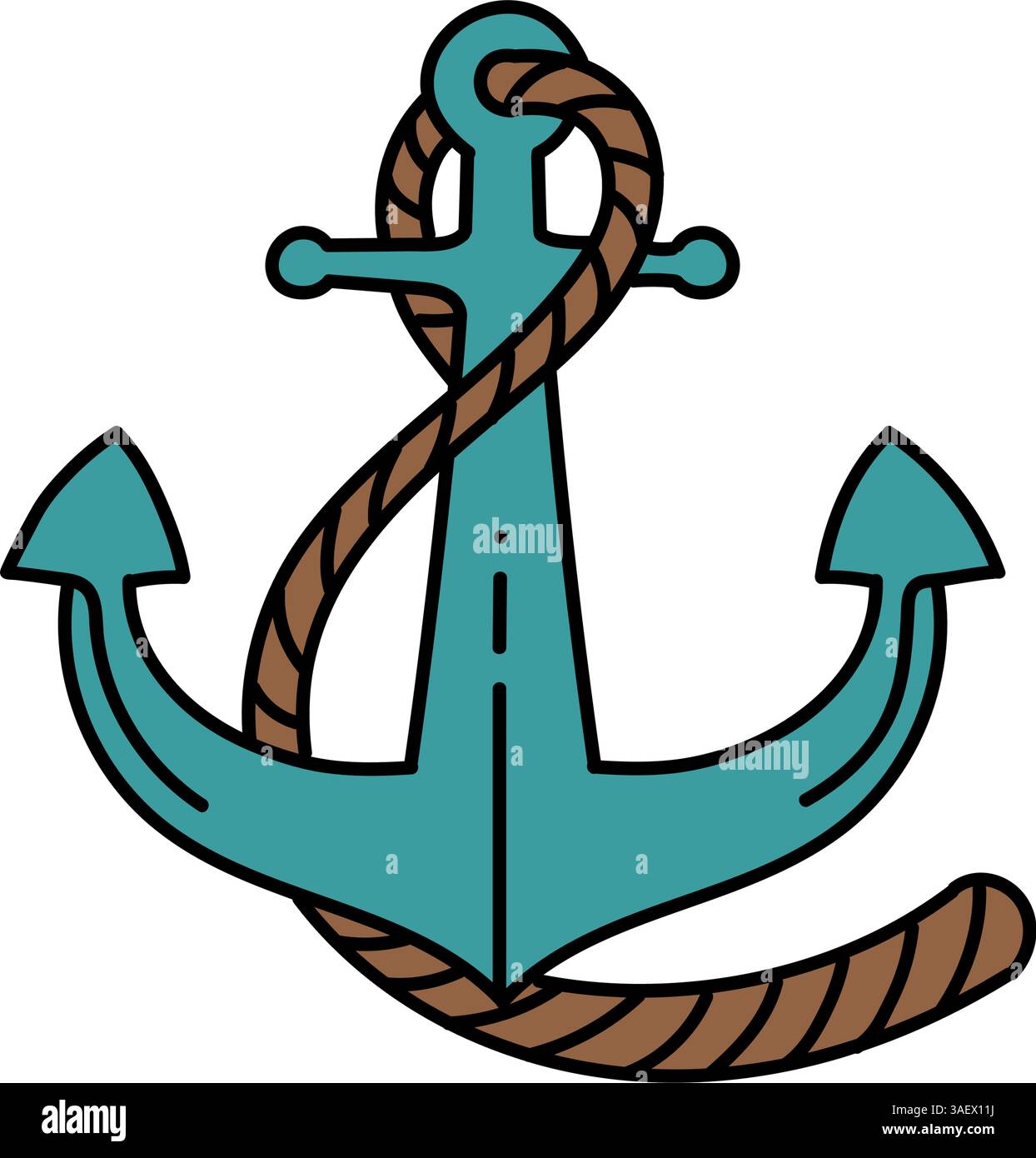 Hand drawn outline sailor Cut Out Stock Images & Pictures - Alamy