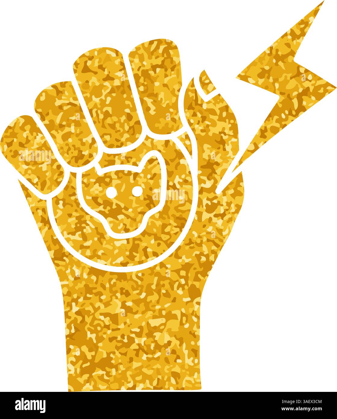 Hand holding coin drawing in gold color style Stock Vector Image & Art ...