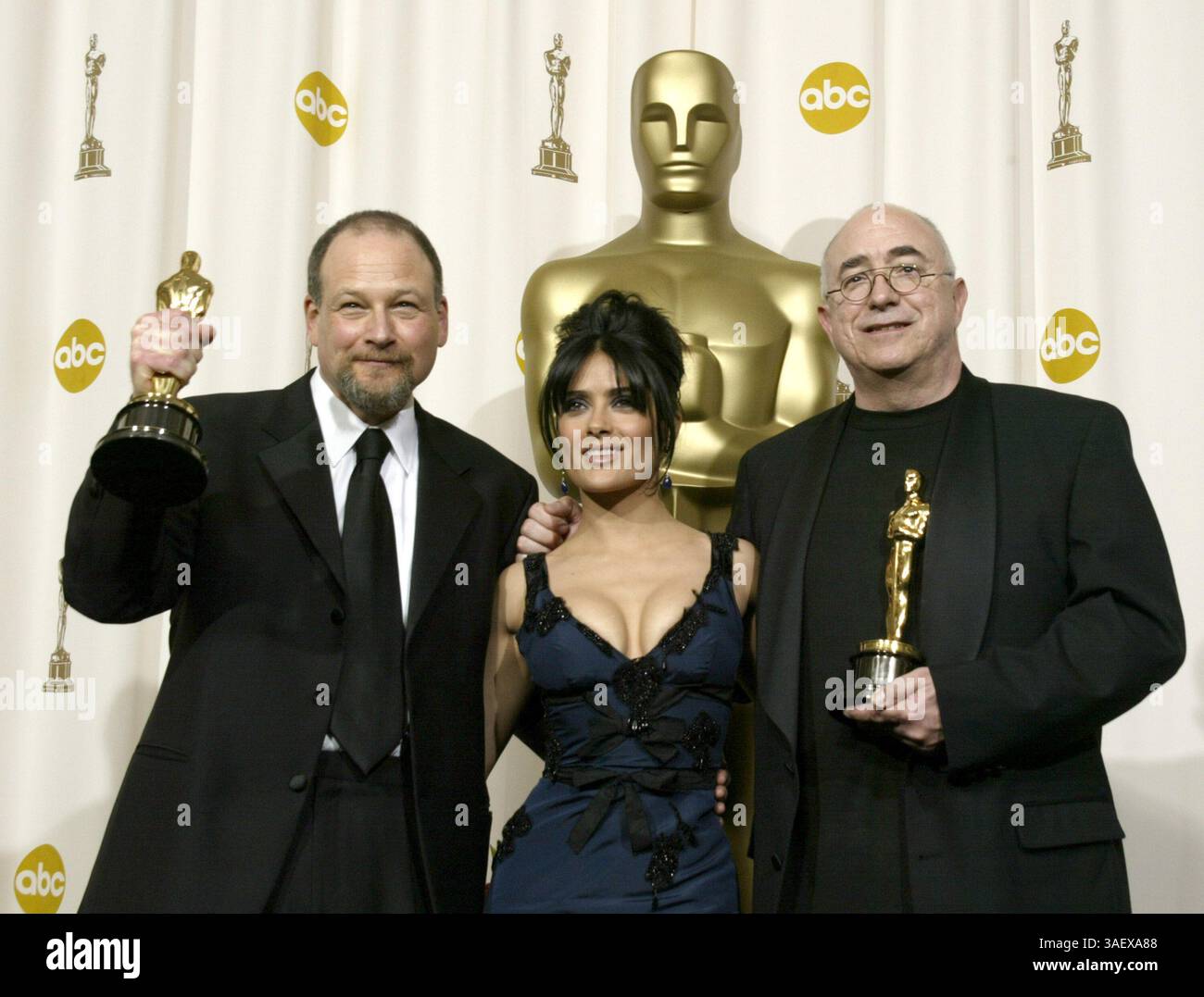 Feb 27, 2005; Hollywood, CA, USA; Actress SELMA HAYEK with Oscar ...