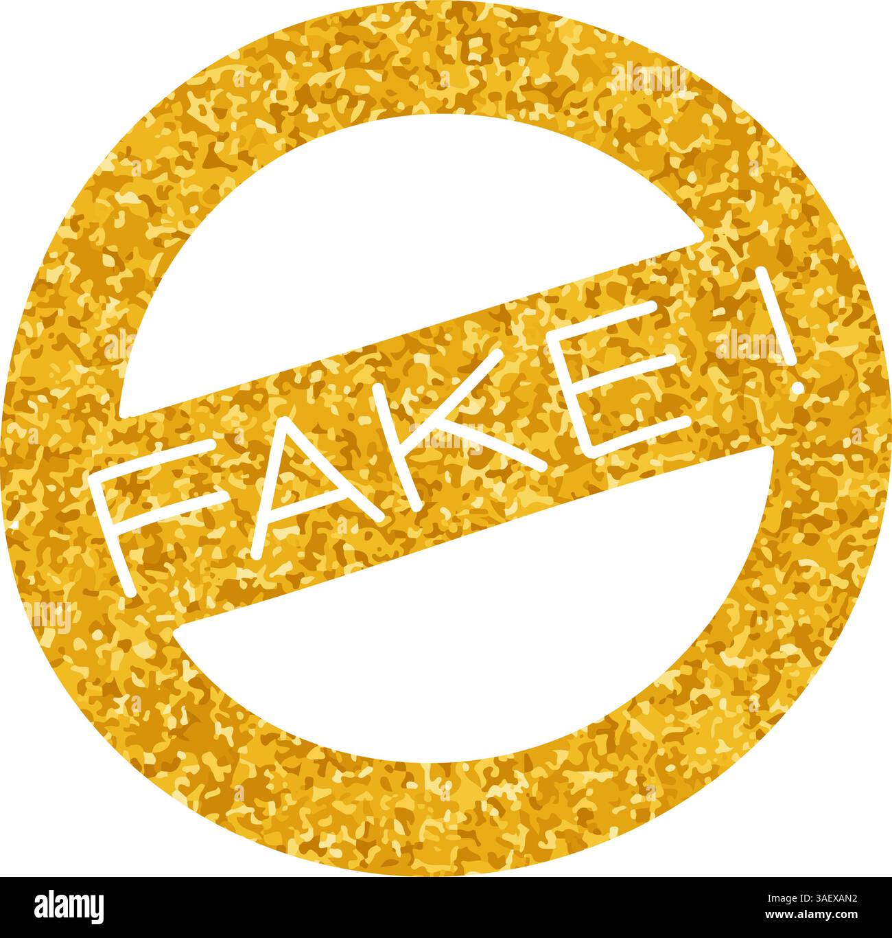 Fake stamp drawing in gold color style Stock Vector Image & Art - Alamy