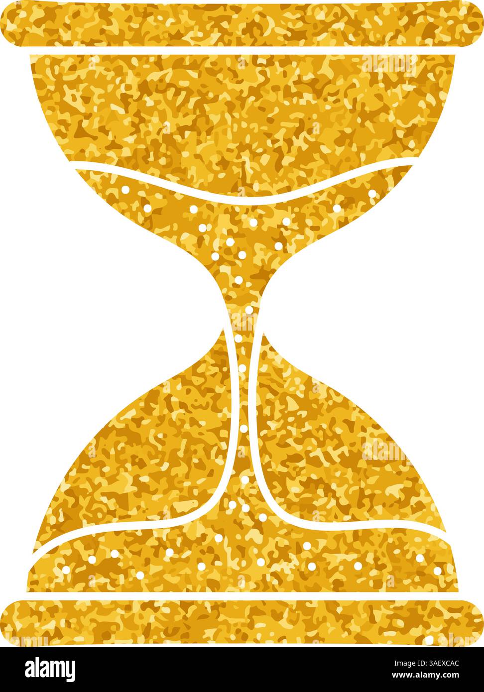 Sand watch drawing in gold color style Stock Vector Image & Art - Alamy