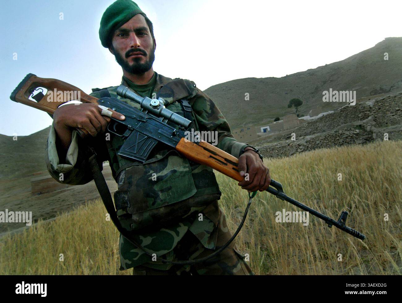 Jul 07, 2008 - Ghazni Province, USA - An Afghan National Army soldier ...