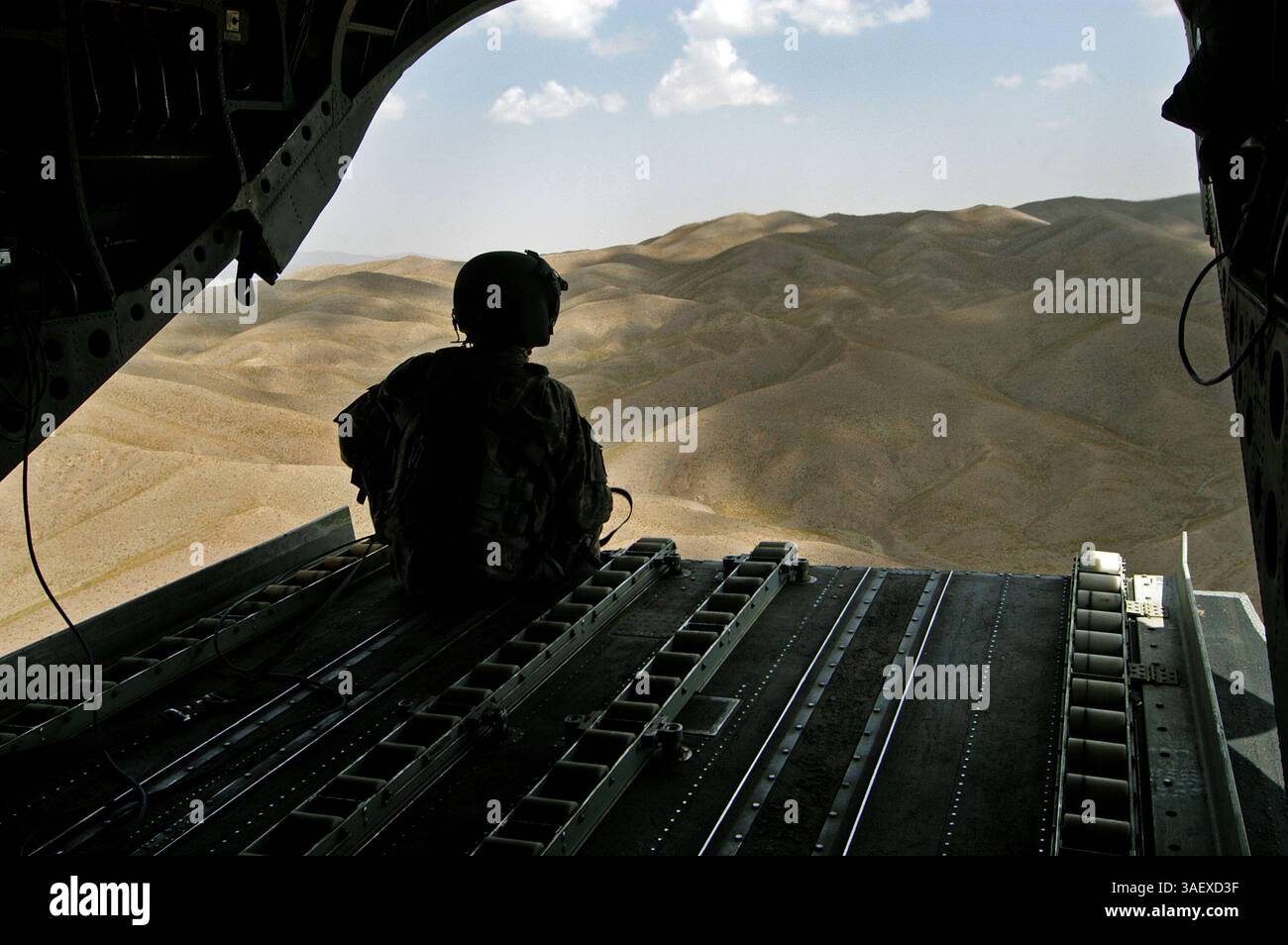 Jul 11, 2008 - Afghanistan - From his perch seated on the ramp, the CH ...