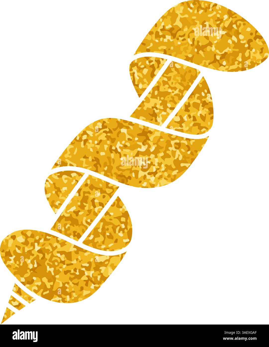 Wood hole point drill bit drawing in gold color style Stock Vector ...