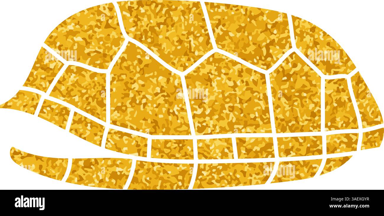 Tortoise shell drawing in gold color style Stock Vector Image & Art - Alamy