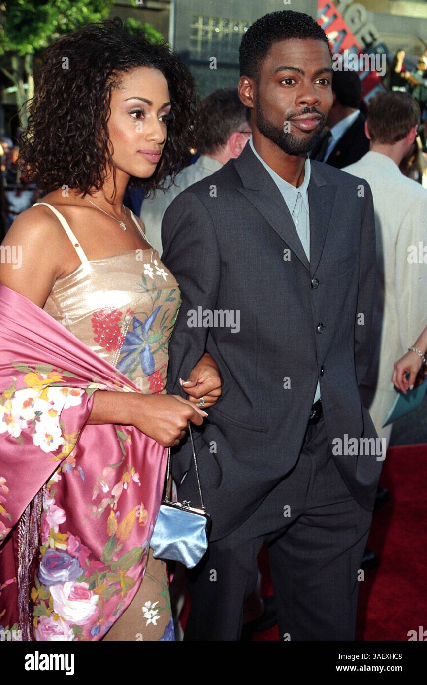 Jul 07, 1998; Los Angeles, CA, USA; Actor CHRIS ROCK and wife MALLAK ...