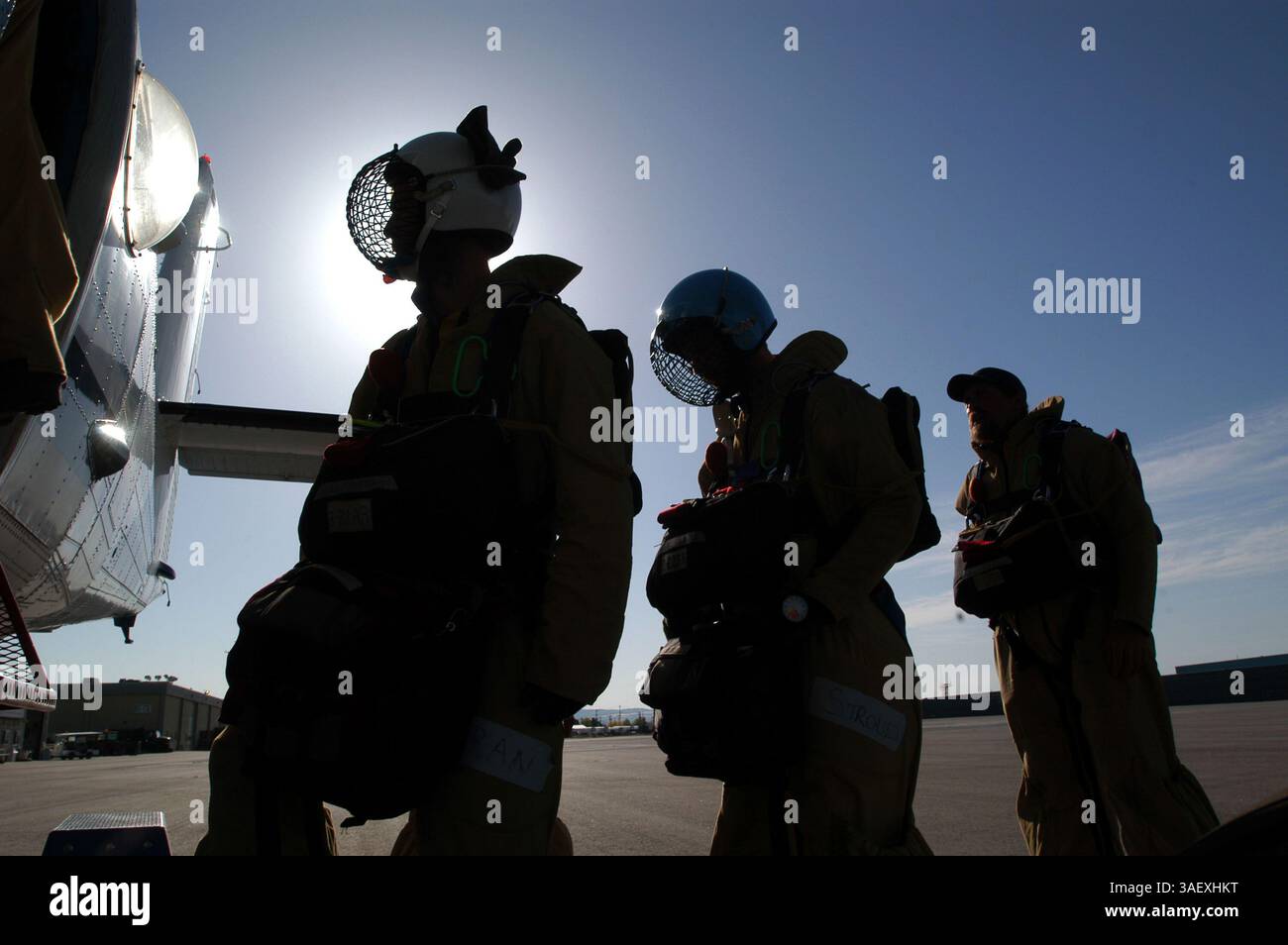 May 13, 2003; Boise, ID, USA; Bureau of Land Management smokejumpers ...
