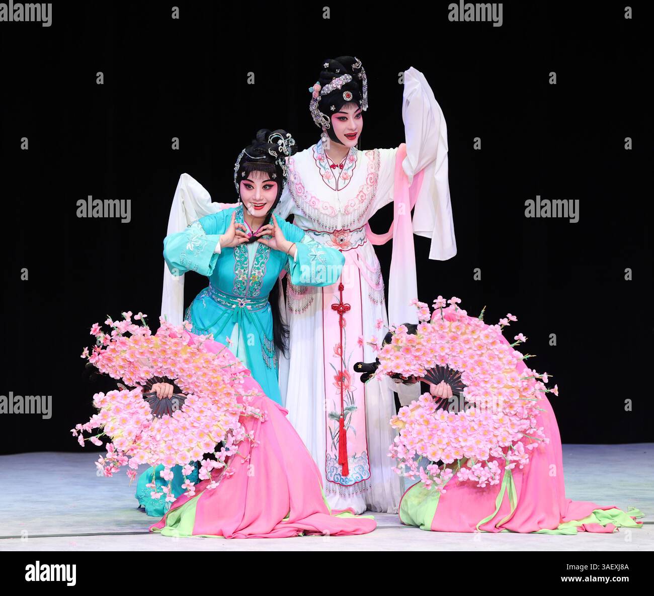Vienna, Austria. 5th Apr, 2025. Artists perform the traditional Chinese ...