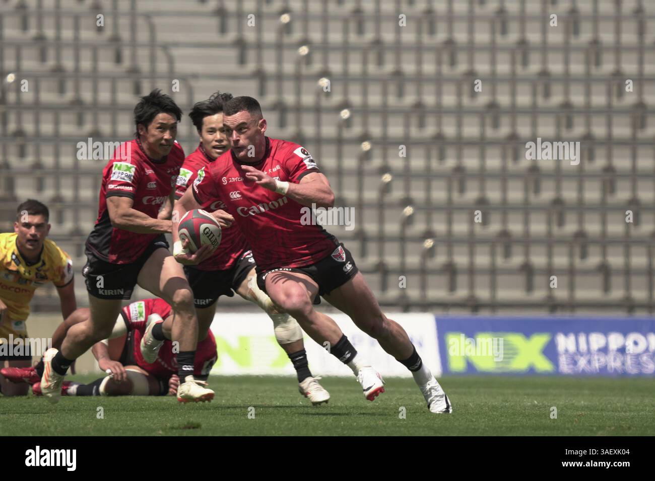 Eagles' Jesse Kriel runs for scoring their team third try during the ...