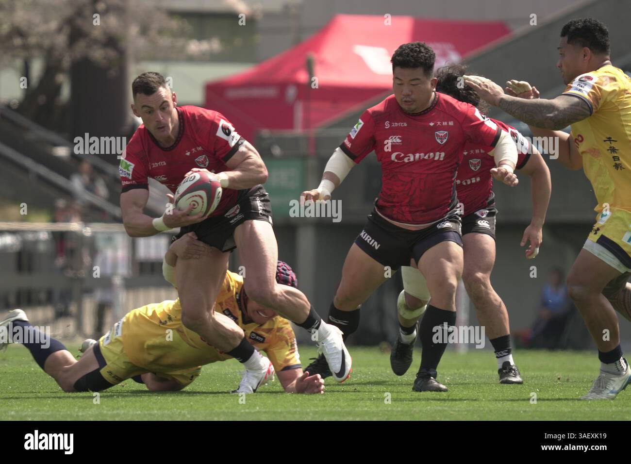 Eagles' Jesse Kriel during the 2024-25 Japan Rugby League One match between Yokohama Canon ...