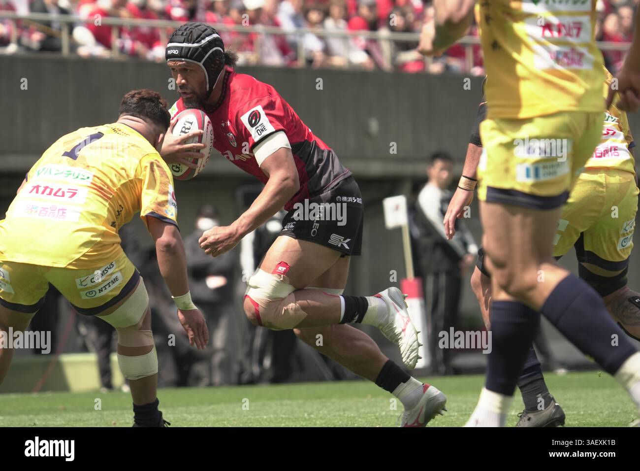 Eagles' Liakimatagi Moli during the 2024-25 Japan Rugby League One ...