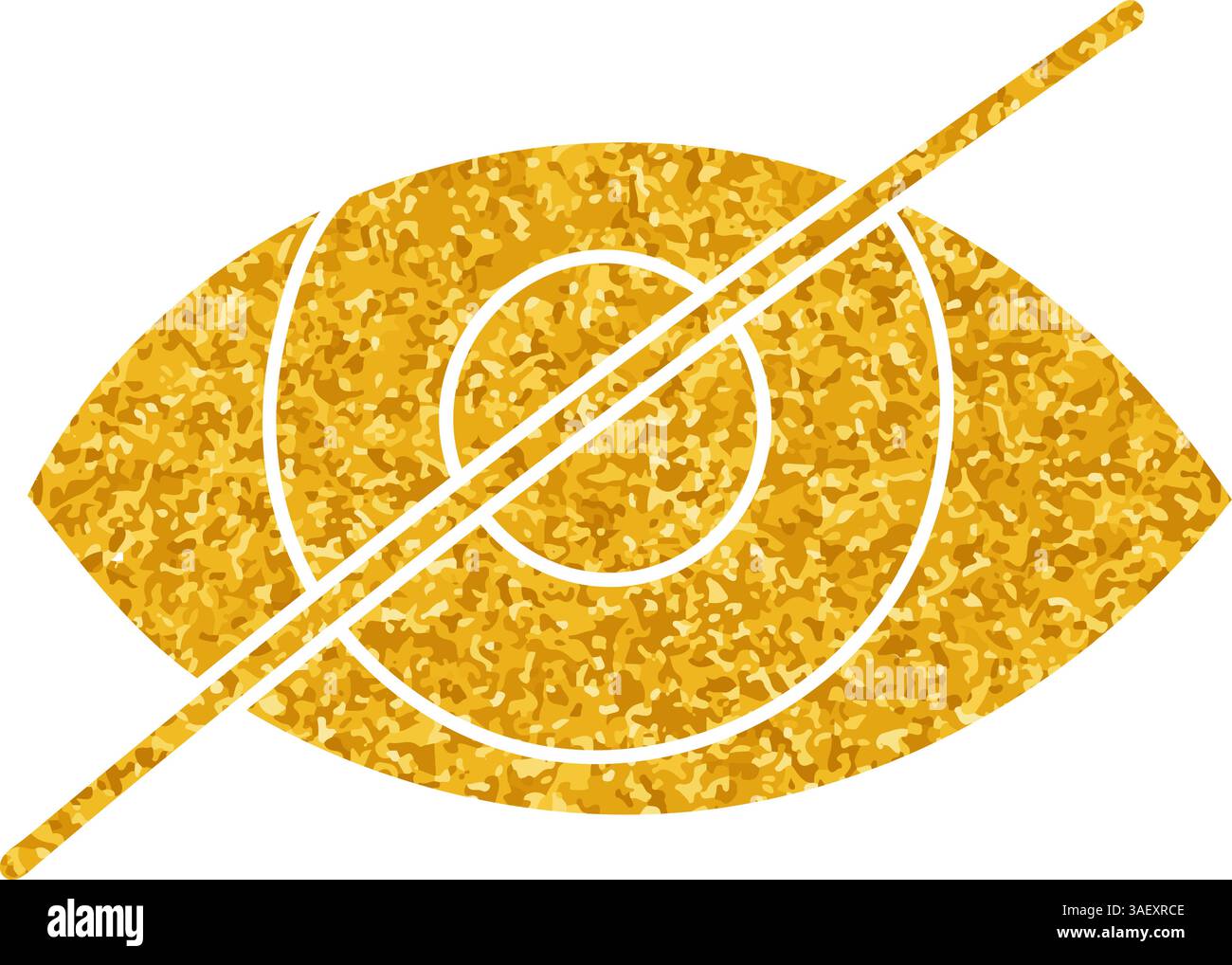 Eyeball drawing in gold color style Stock Vector Image & Art - Alamy