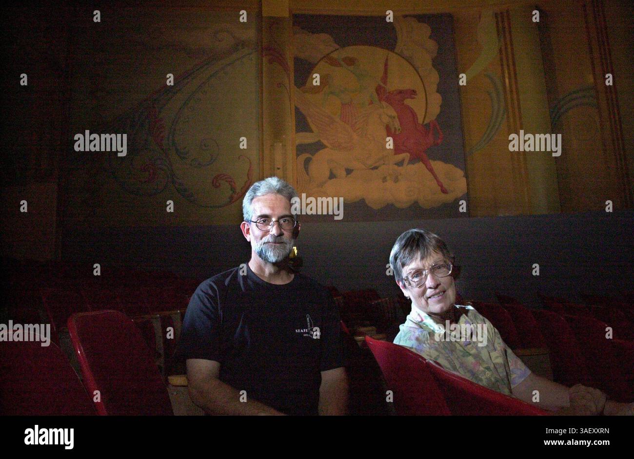 Stage manager Brian Rigsby and planning committee member Venita ...