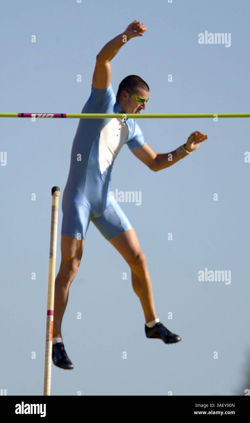 Jun 27, 2008 - Eugene, Oregon, USA - PAUL LITCHFIELD clears the bar ...