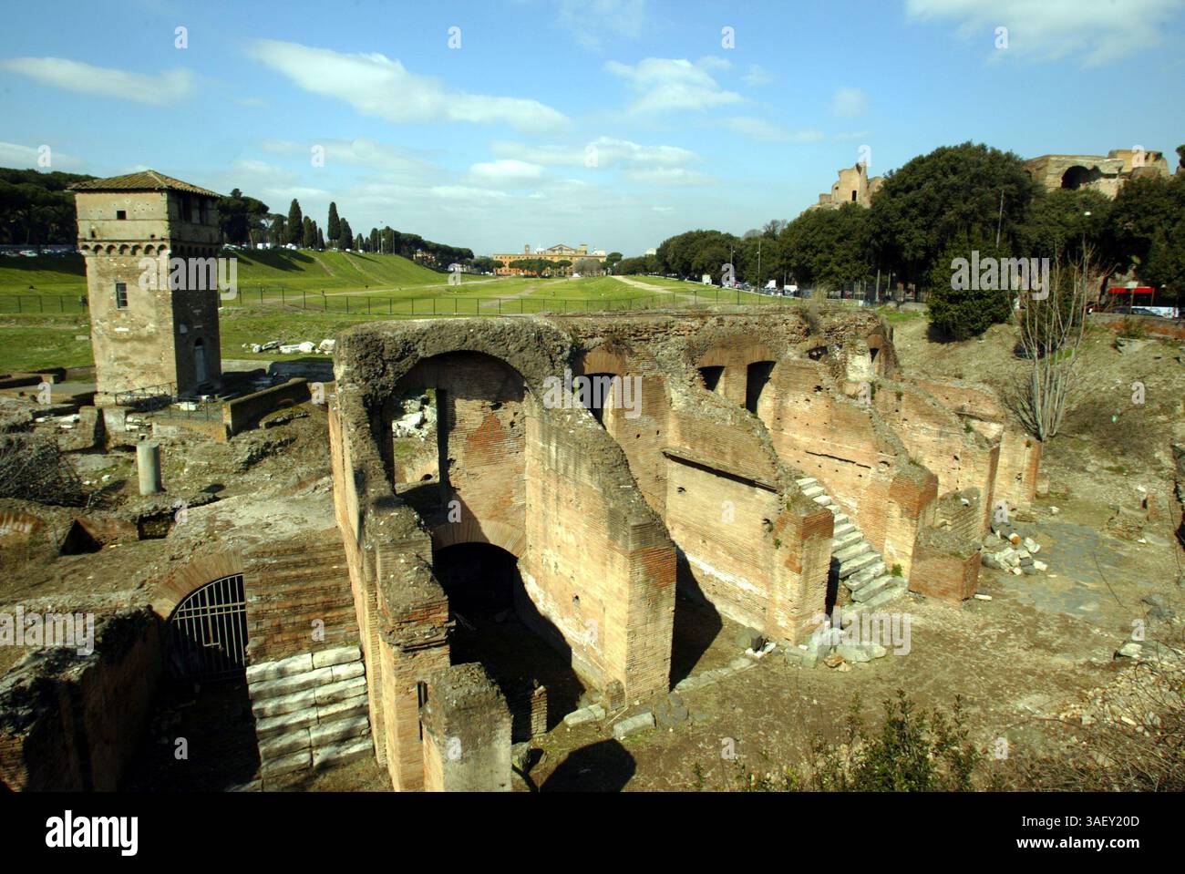 Mar 13, 2005; Rome, Italy; The Circus Maximus, home to the great ...