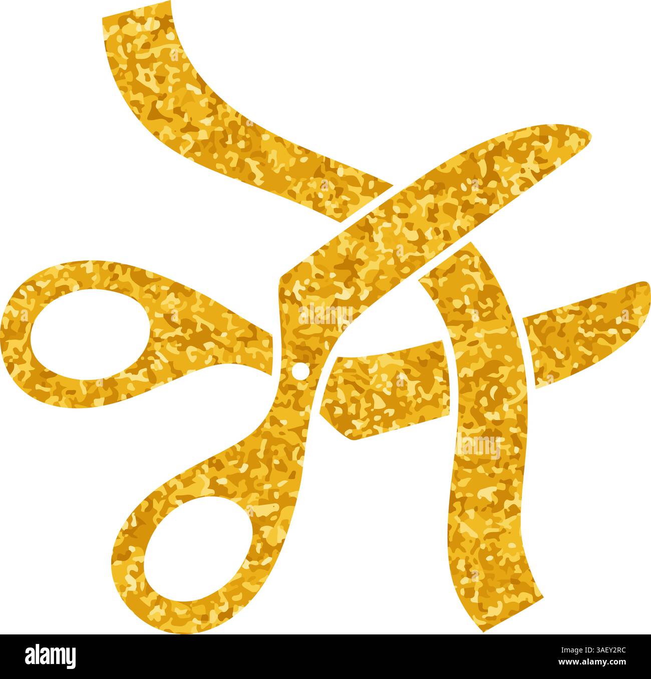 Scissor drawing in gold color style Stock Vector Image & Art - Alamy