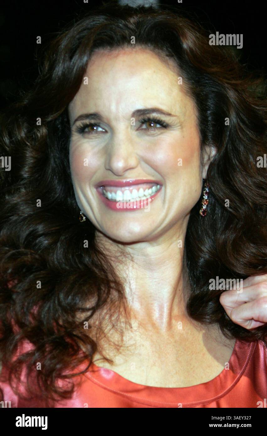 Mar 24, 2005; Westwood, CA, USA; Actor ANDIE MACDOWELL at MGM's 'Beauty ...