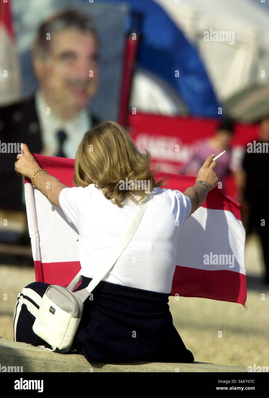 Mar 28, 2005; Beirut, LEBANON; Thousands of Lebanese women demonstrated ...