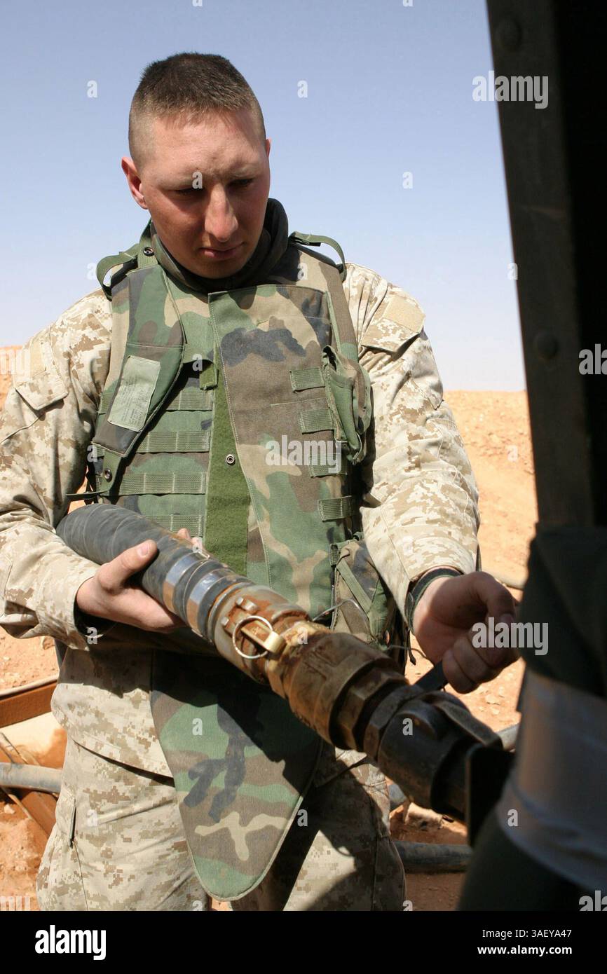 Mar 26, 2005; Camp Korean Village, Iraq; Sergeant JOSEPH SCHMIDT, a 28 ...