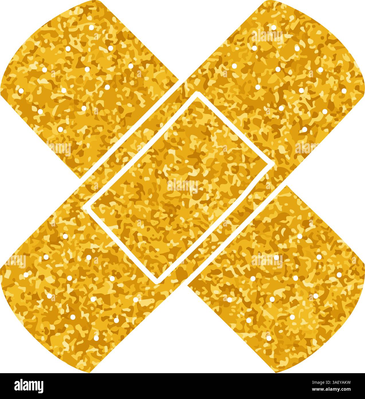 Bandage strip drawing in gold color style Stock Vector Image & Art - Alamy