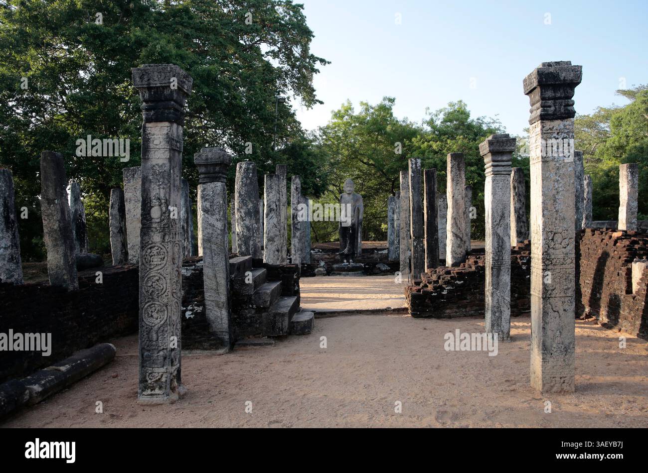 Sri Lanka. Polonnaruwa. Atadage "House of the Eight Relics". First ...