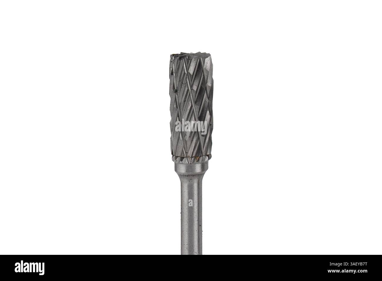 Carbide burrs isolated on white background. Rotary file burr texture ...