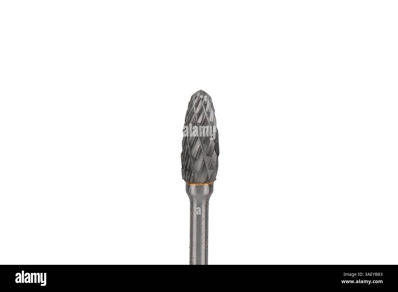 Carbide burrs isolated on white background. Rotary file burr texture ...