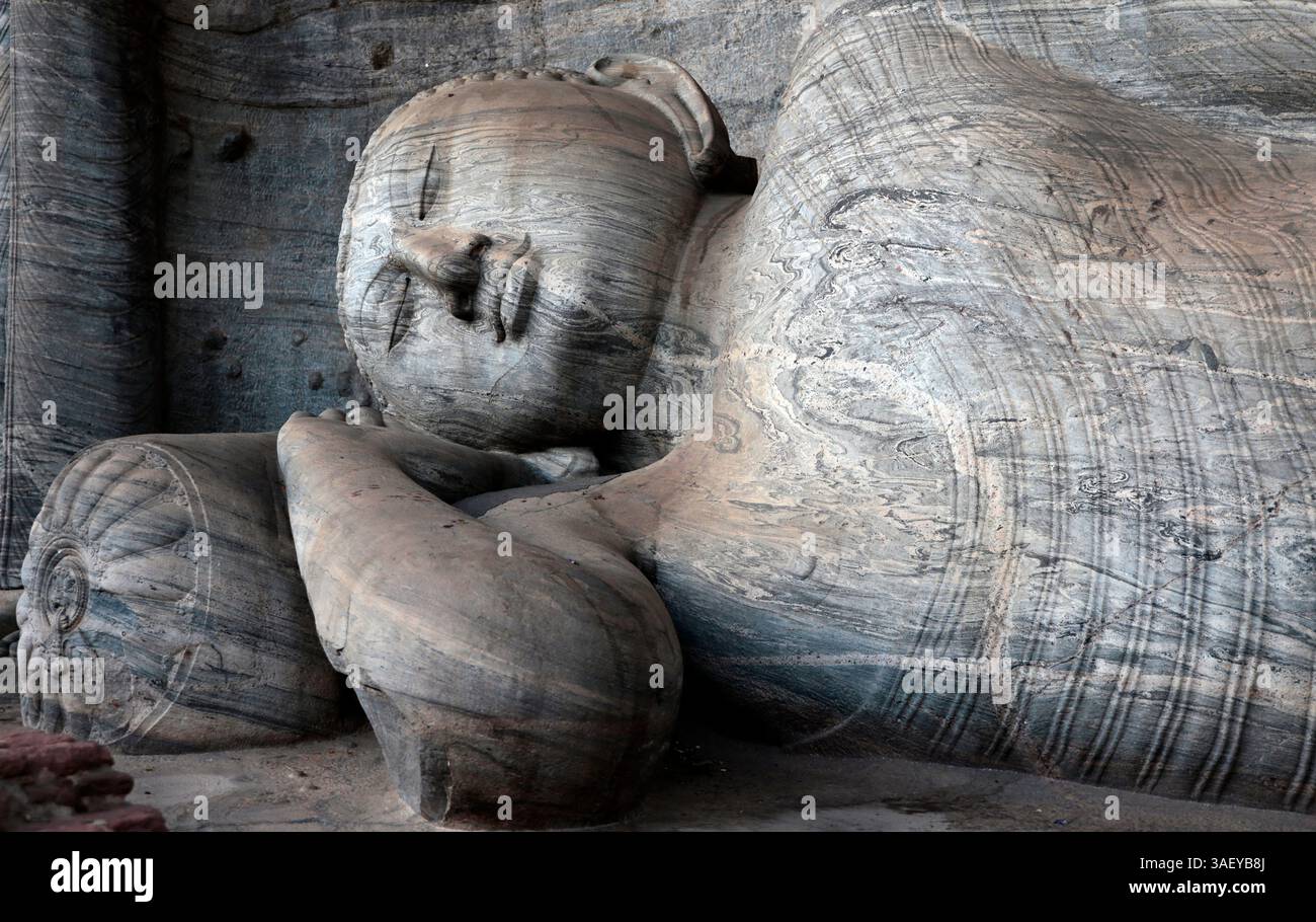 Sri Lanka. Polonnaruwa. Gal Vihara (Uttararama). 12th century. Rock ...