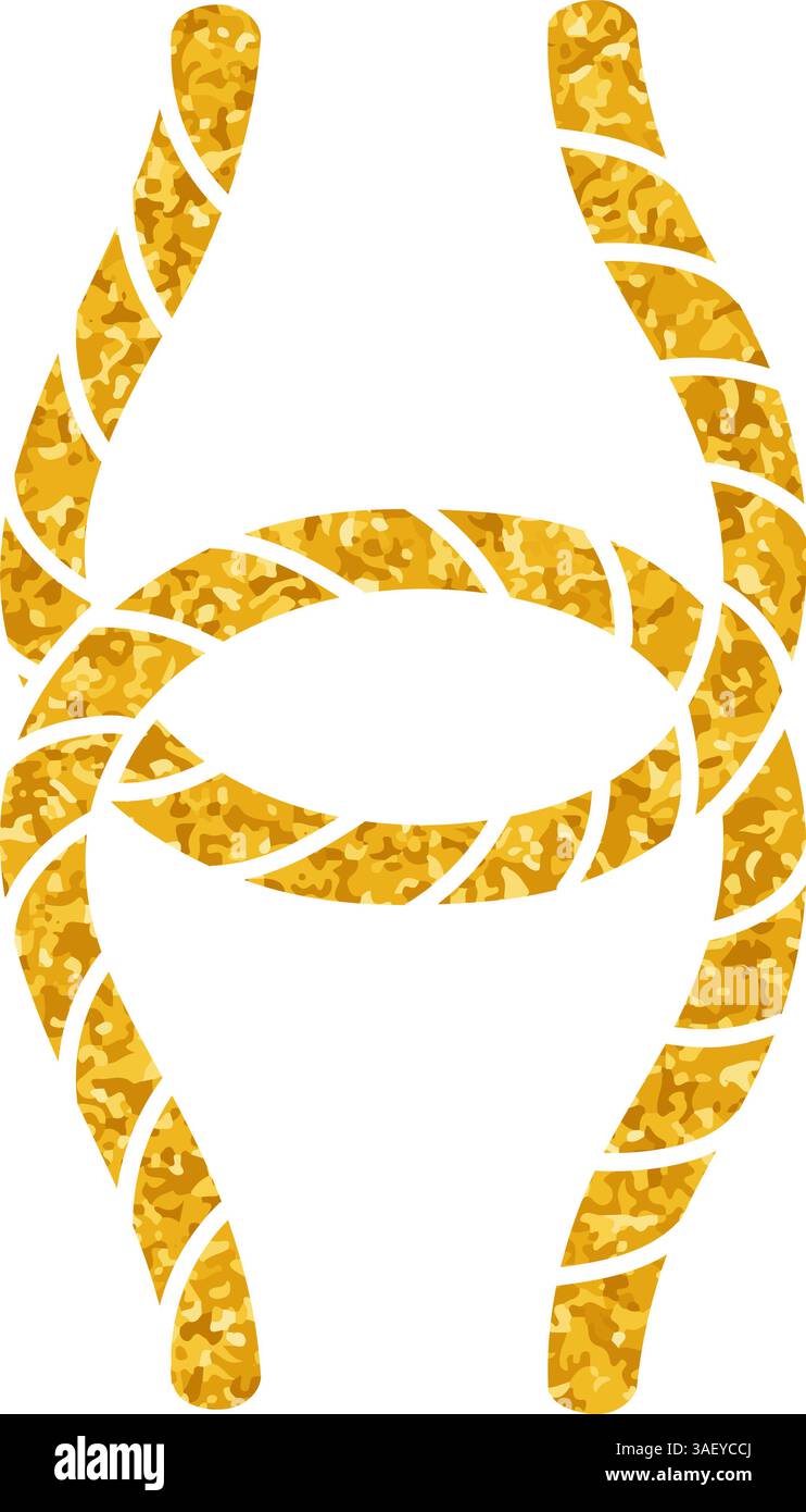 Tied rope in knot Stock Vector Images - Alamy