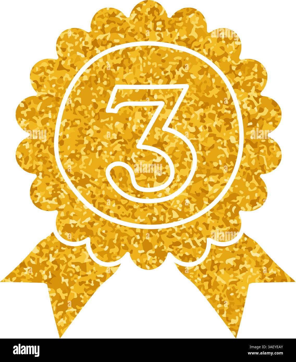 Medals drawing in gold color style Stock Vector Image & Art - Alamy