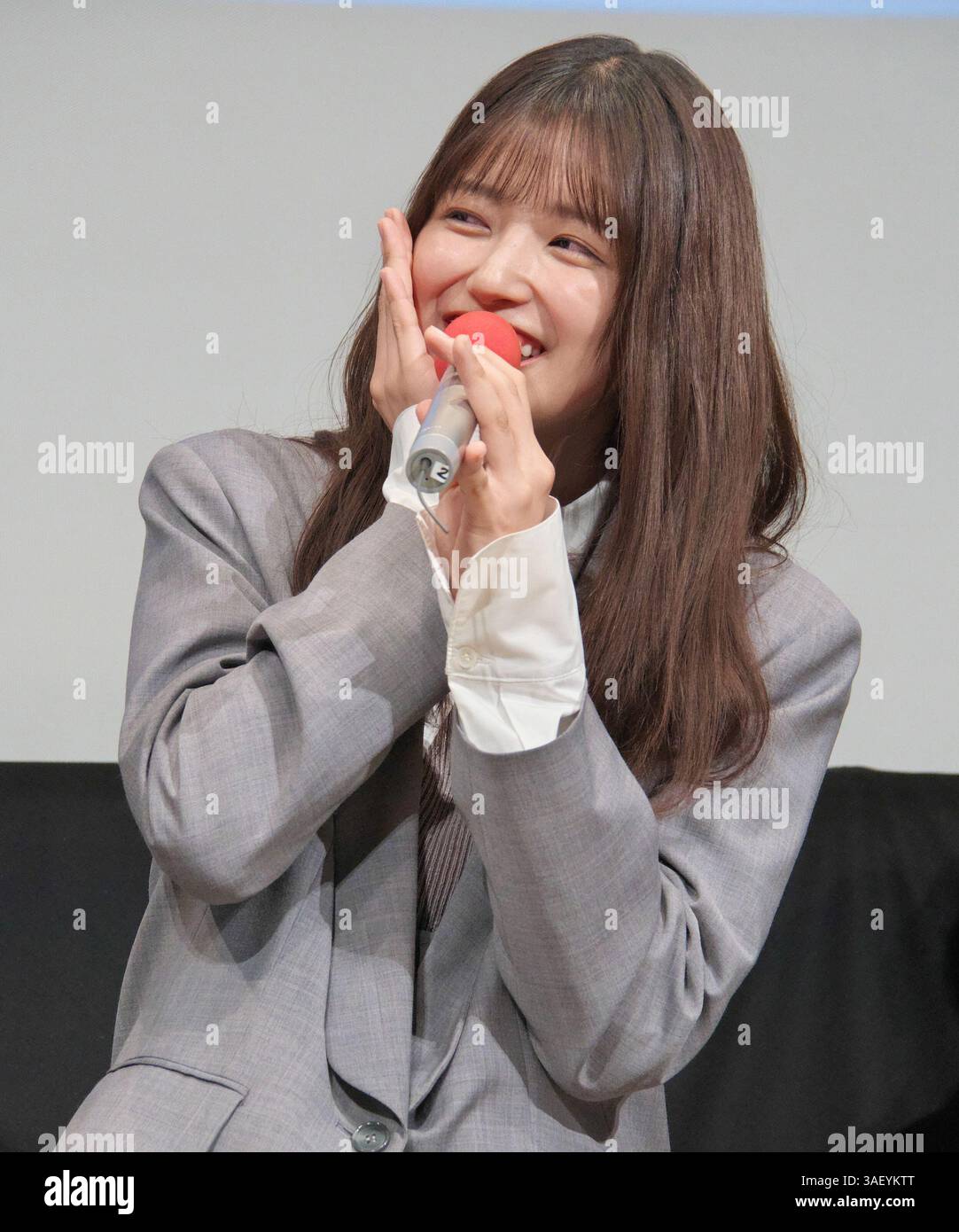 Mao Ioki, member of Nogizaka46 5th Generation attends an event for ...