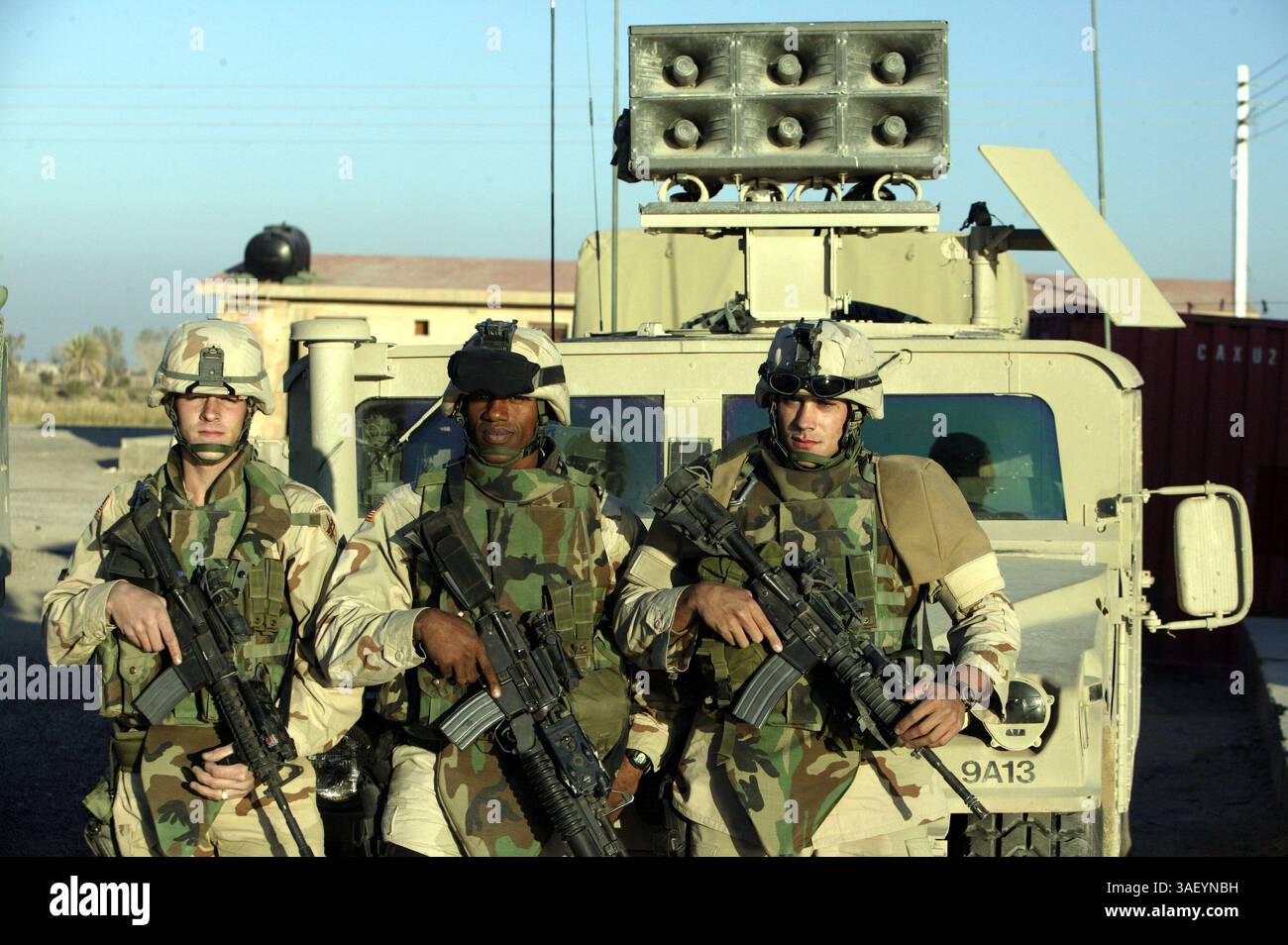 Dec 04, 2004; Fallujah, Iraq; U.S. Army soldiers with Tactical Psyop ...
