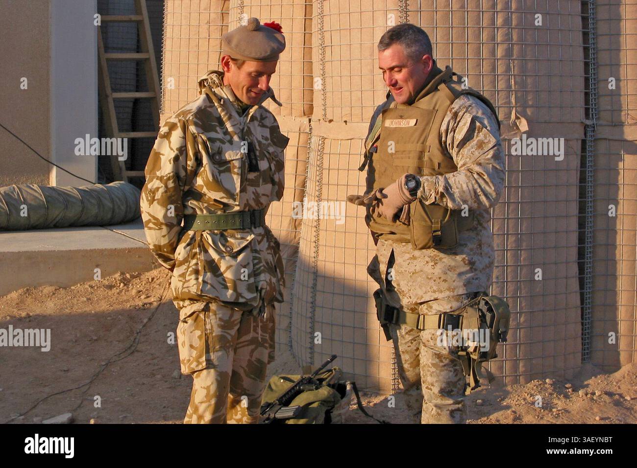 Dec 02, 2004; Camp Dogwood, Iraq; Col. RON JOHNSON, commander of the ...